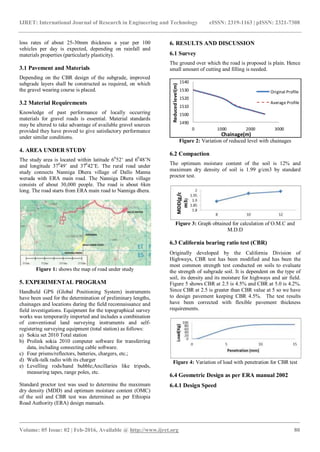 Design of low volume road in dallo manna, ethiopia | PDF