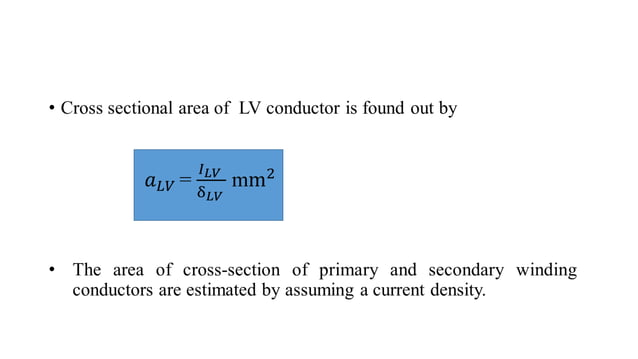 Design of lv winding | PPT