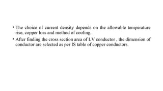 Design of lv winding | PPT