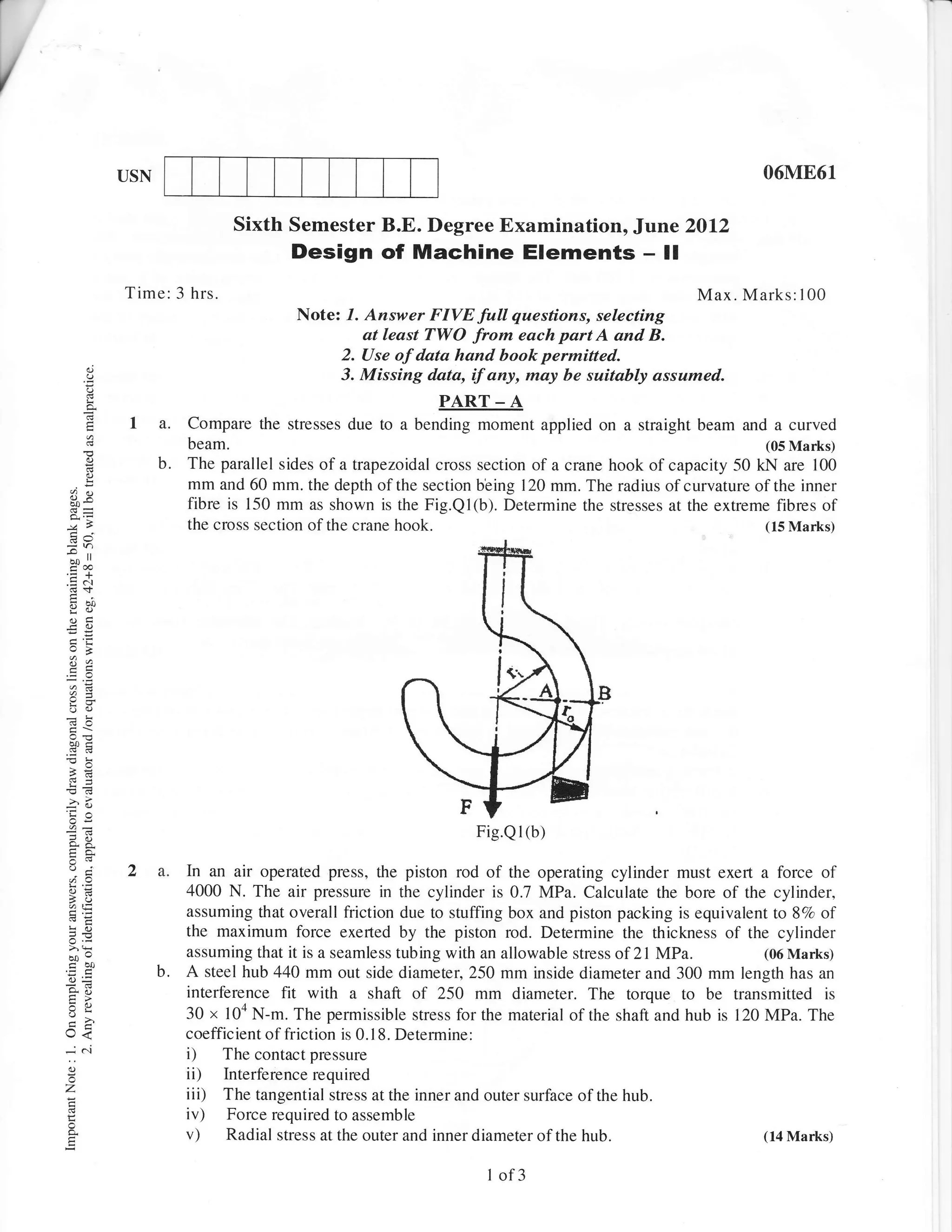 Design of machine elements ii | PDF