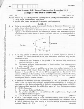 Design of machine elements ii | PDF