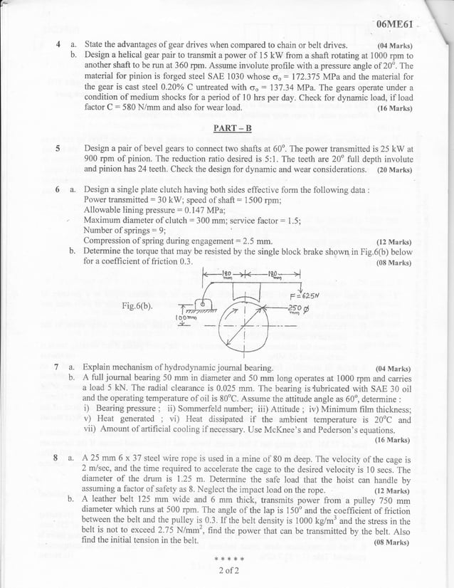 Design of machine elements ii | PDF