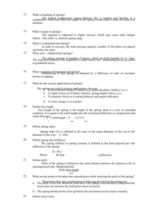 Design of machine_elements 2 marks with answer | DOC