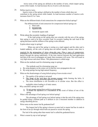 Design of machine_elements 2 marks with answer | DOC