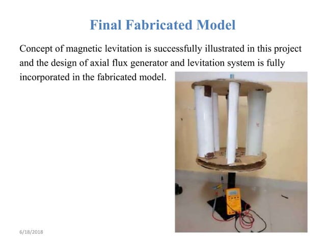 Design of maglev wind turbine | PPTX