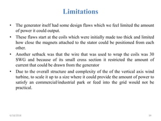 Design of maglev wind turbine | PPTX