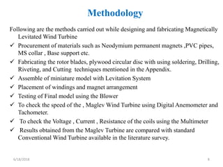 Design of maglev wind turbine | PPTX