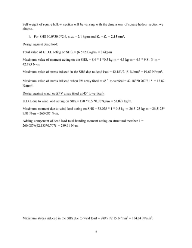 Design of manual solar tracking system wps | DOCX