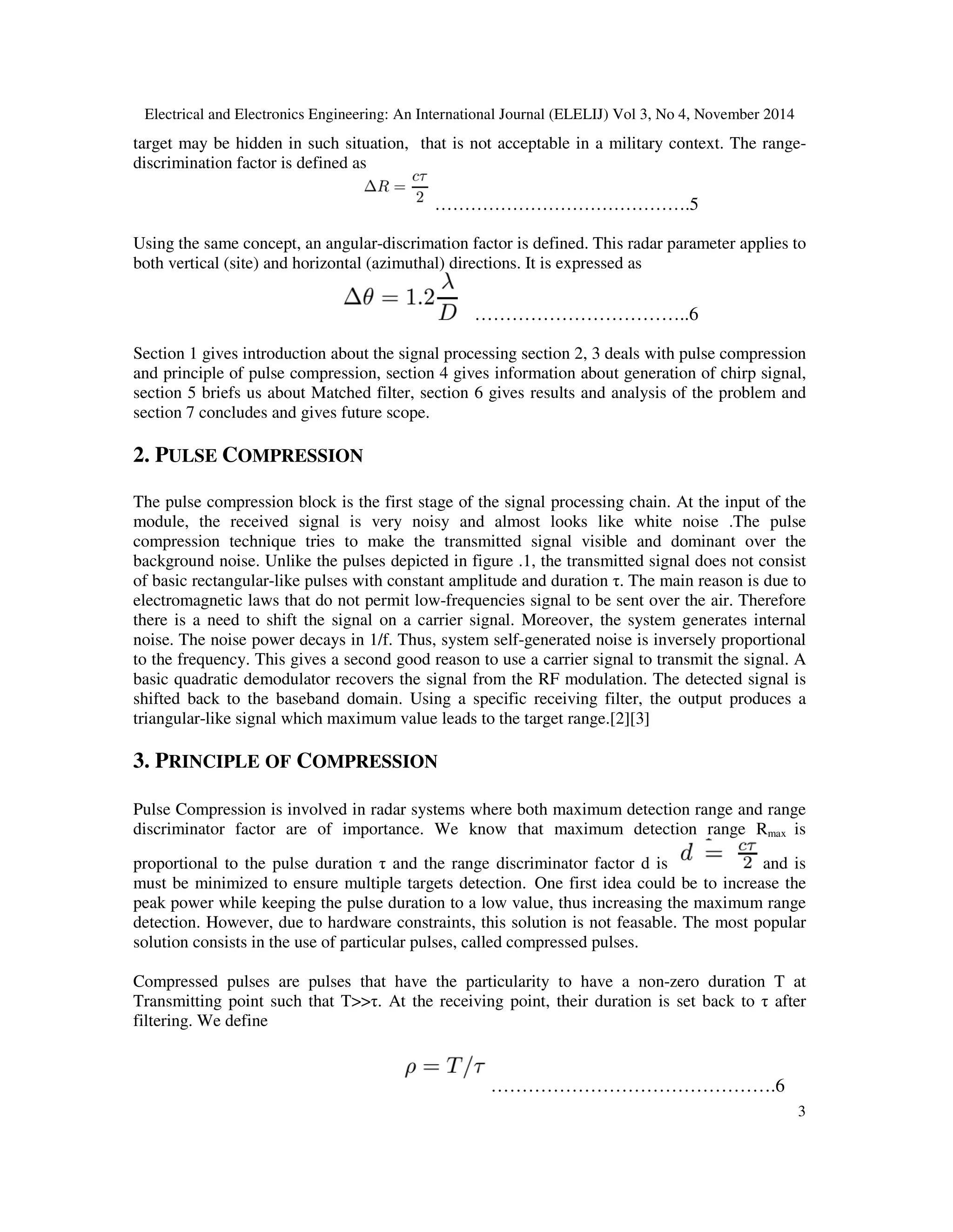 Design of matched filter for radar applications | PDF