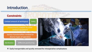 Design of medical robots | PPTX