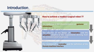 Design of medical robots | PPTX