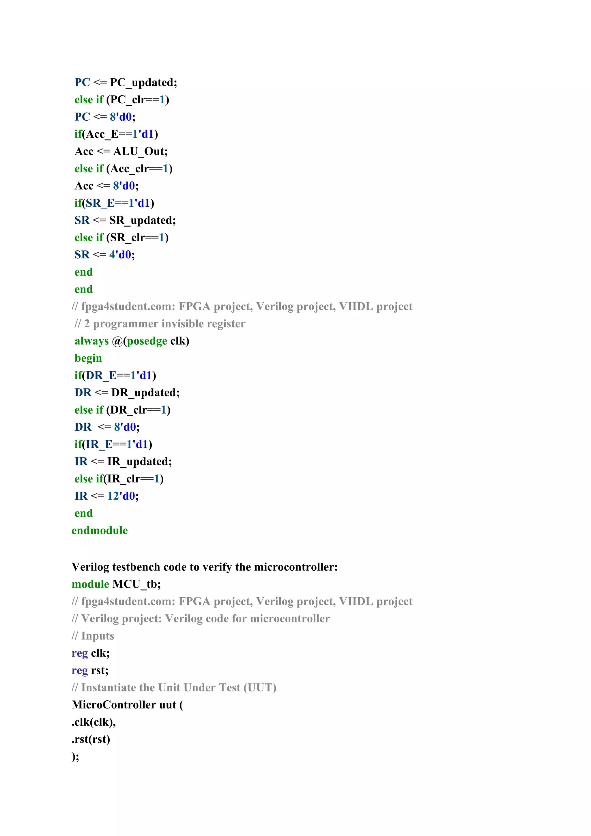 Design of microcontroller CPU.pdf | Programming Languages | Computing
