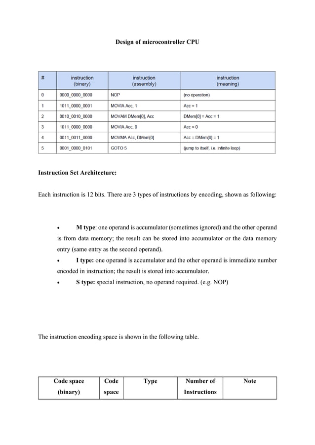 Design of microcontroller CPU.pdf | Programming Languages | Computing