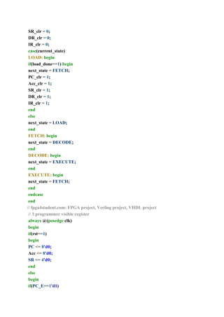 Design of microcontroller CPU.pdf | Programming Languages | Computing