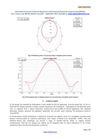 Design of Micro strip Antenna in Ism Band with Polarization Diversity and Frequency Agility | PDF