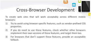 Design of mobile browsers | PPTX