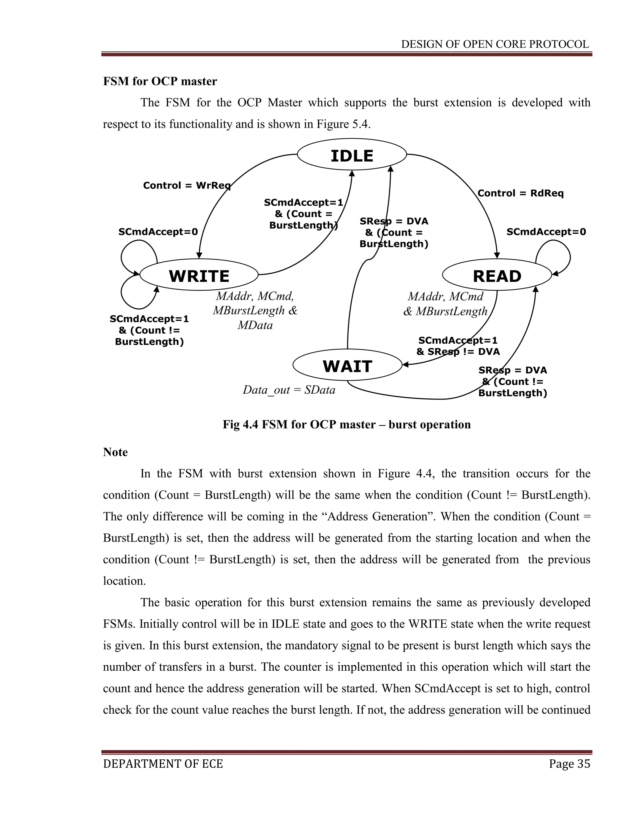 Design Of Open Core Protocol Ocp Docx Computer Networking Computing