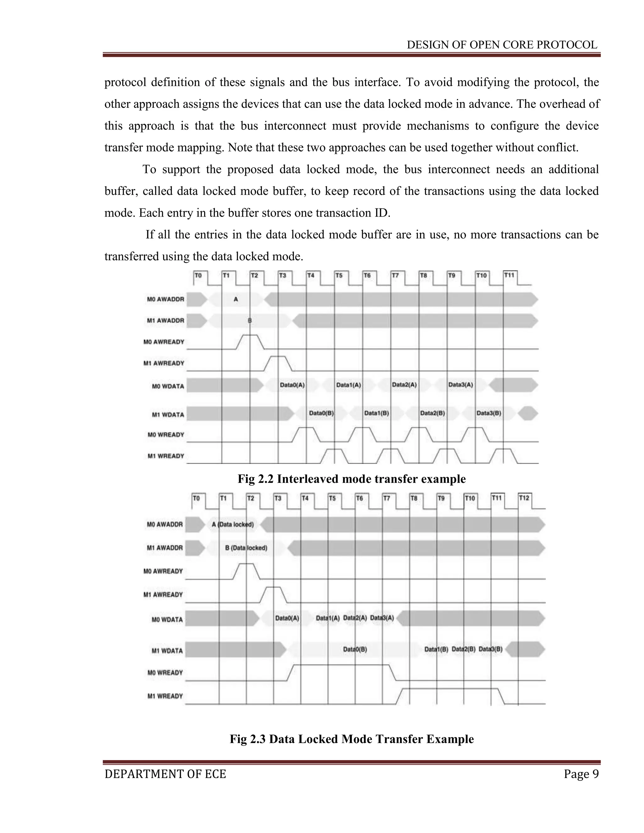 Design Of Open Core Protocol Ocp Docx Computer Networking Computing