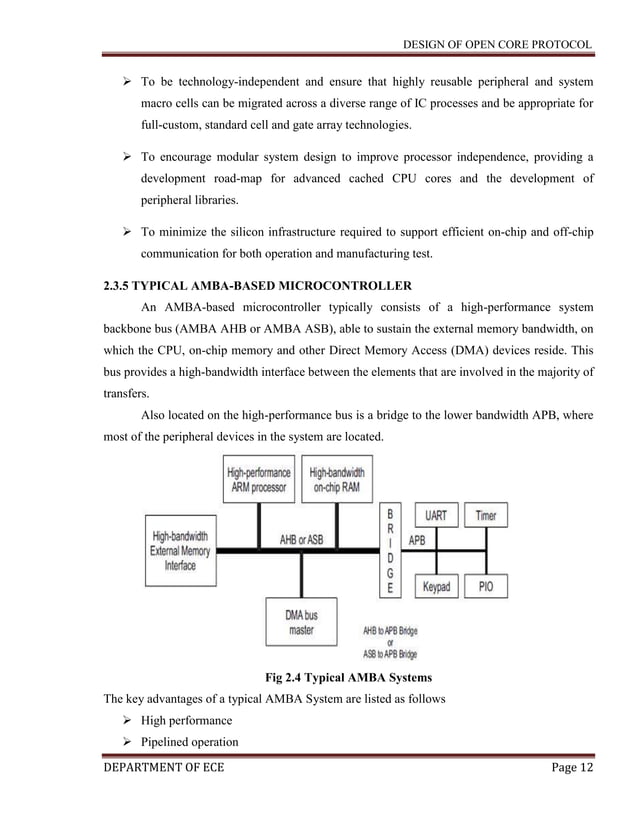 Design Of Open Core Protocol Ocp Docx Computer Networking Computing