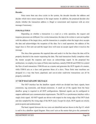 Design of open core protocol ocp | DOCX