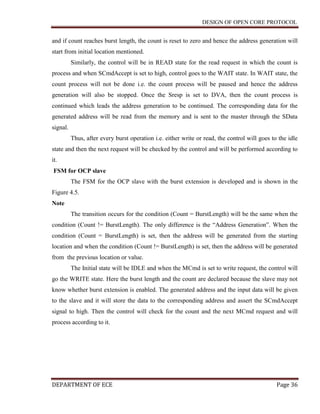Design of open core protocol ocp | DOCX