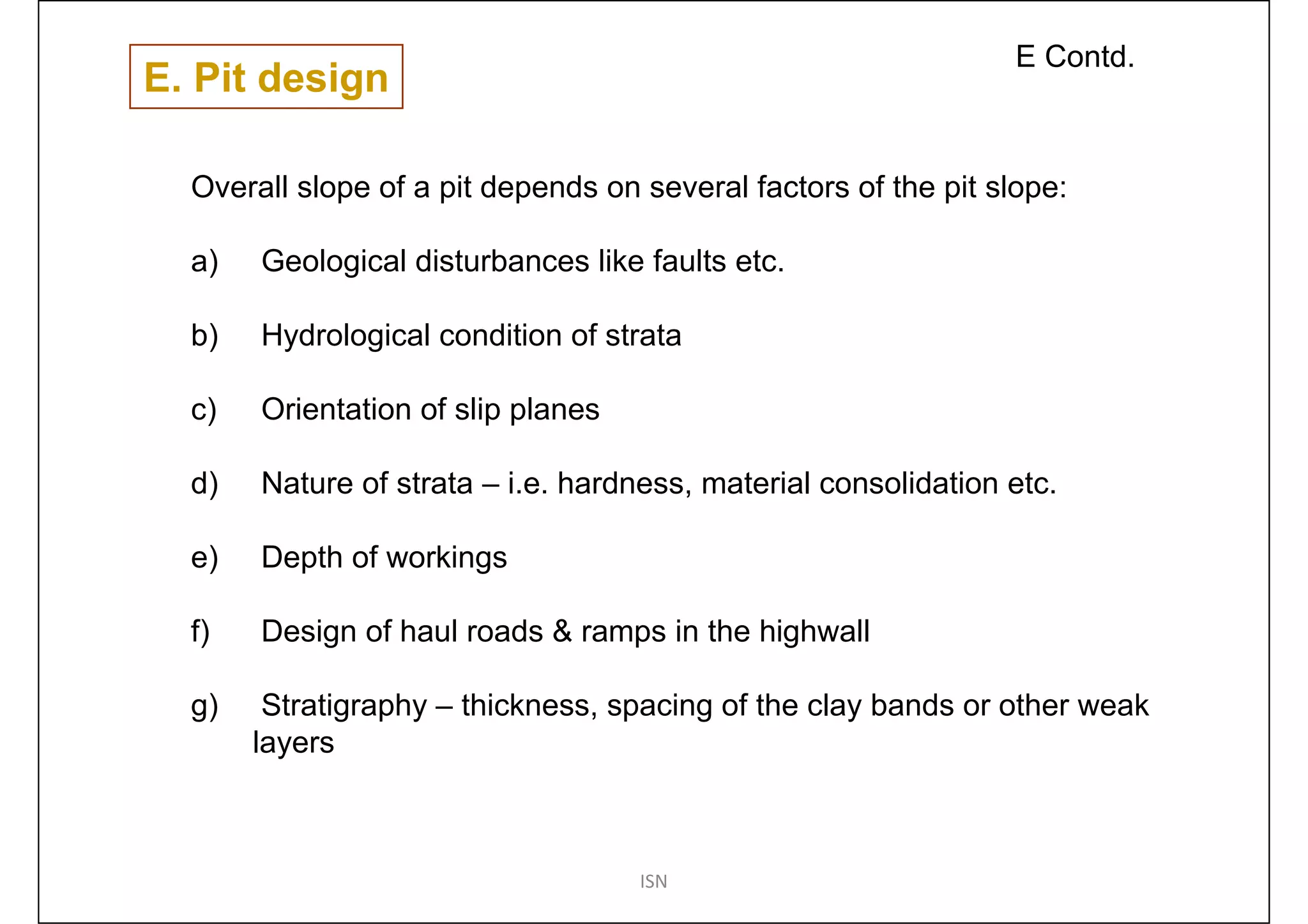Design of openpit mining | PDF