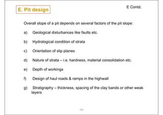Design of openpit mining | PDF