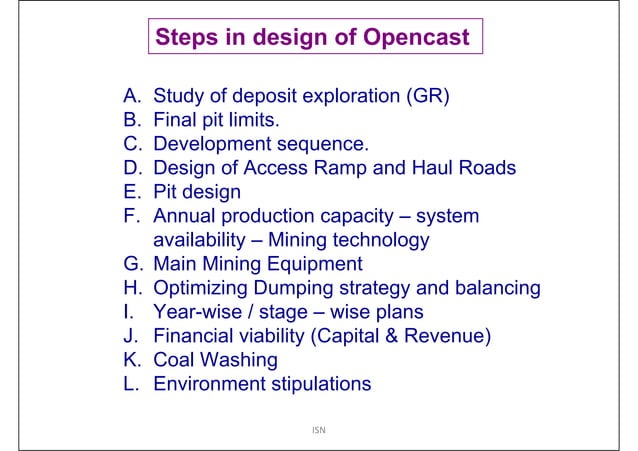 Design of openpit mining | PDF