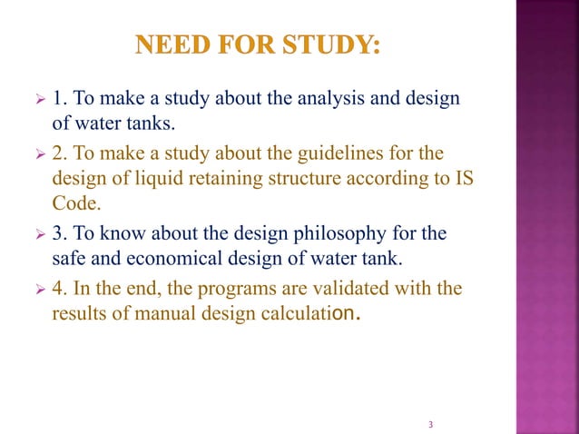 Design of overhead RCC rectangular water tank | PPTX | Civil ...