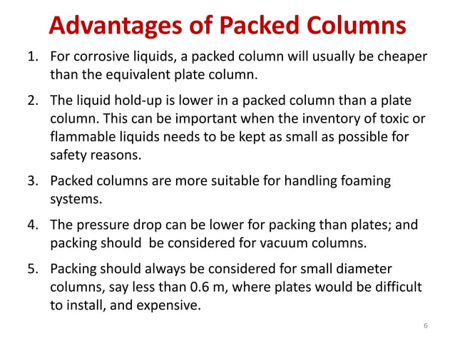 Design of packed columns | PDF | Chemistry | Science