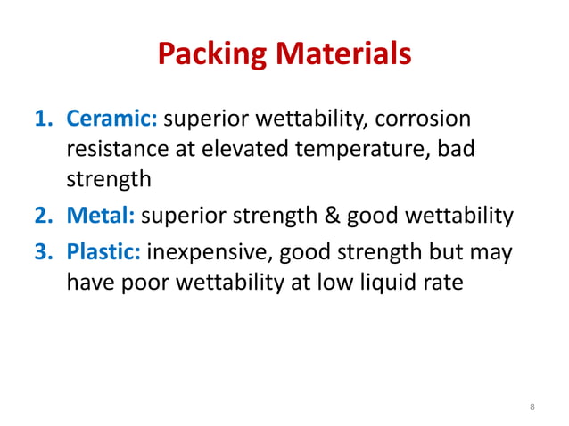 Design of packed columns | PDF | Chemistry | Science