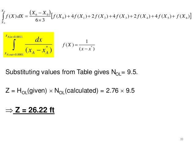 Design of packed columns