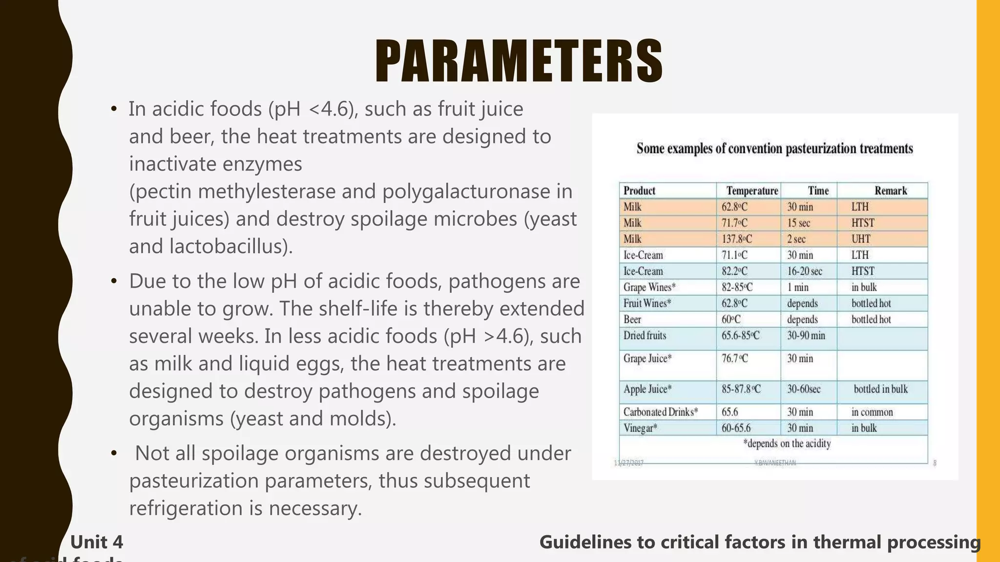 Design of pasteurization process | PPTX