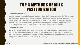 Design of pasteurization process | PPT