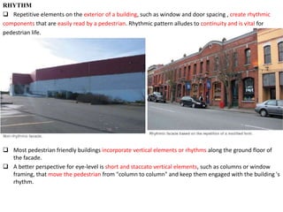 Design of pedestrians & human scale | PPT