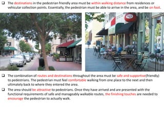 Design of pedestrians & human scale | PPT