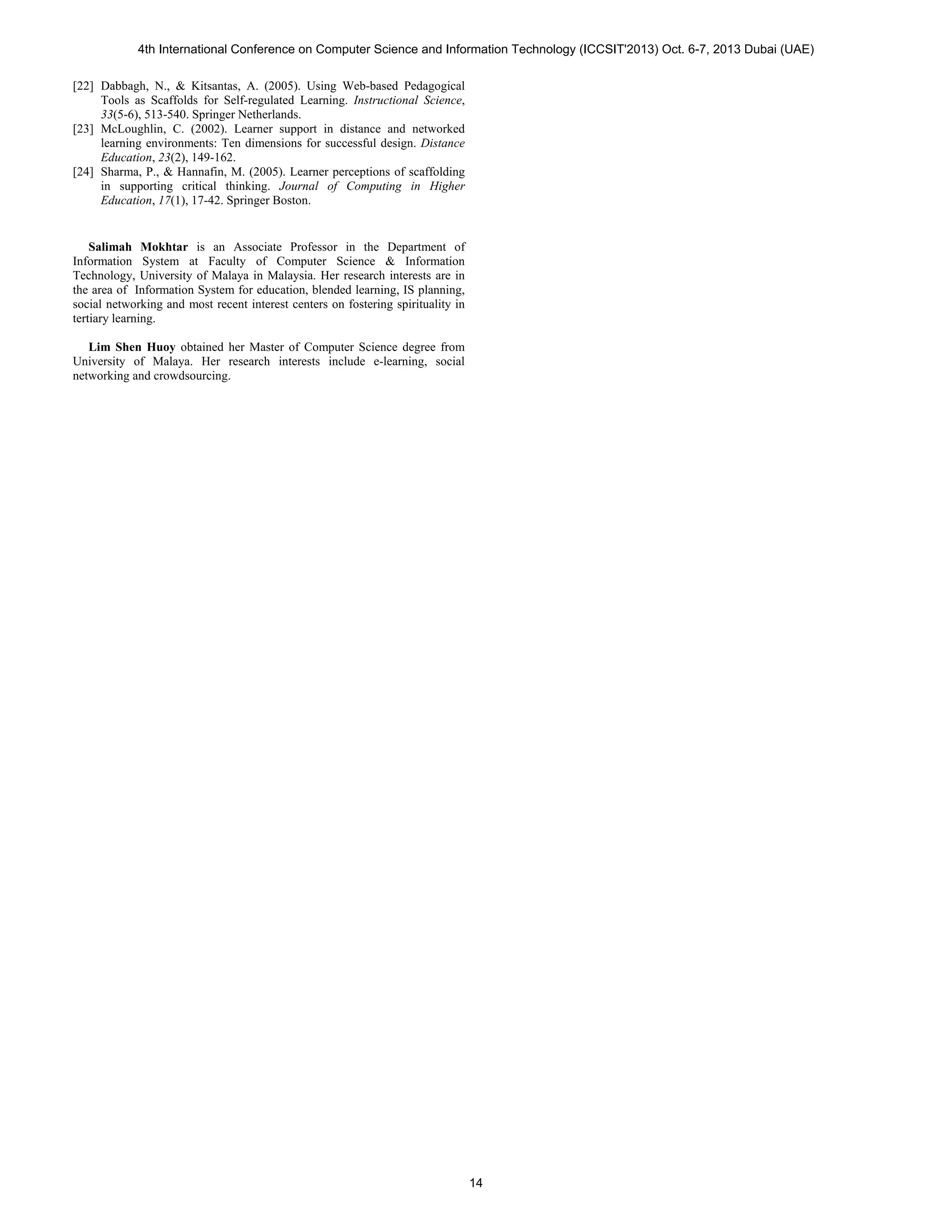 Design of Personal Learning Environment Framework for Learner Autonomy | PDF | Education ...