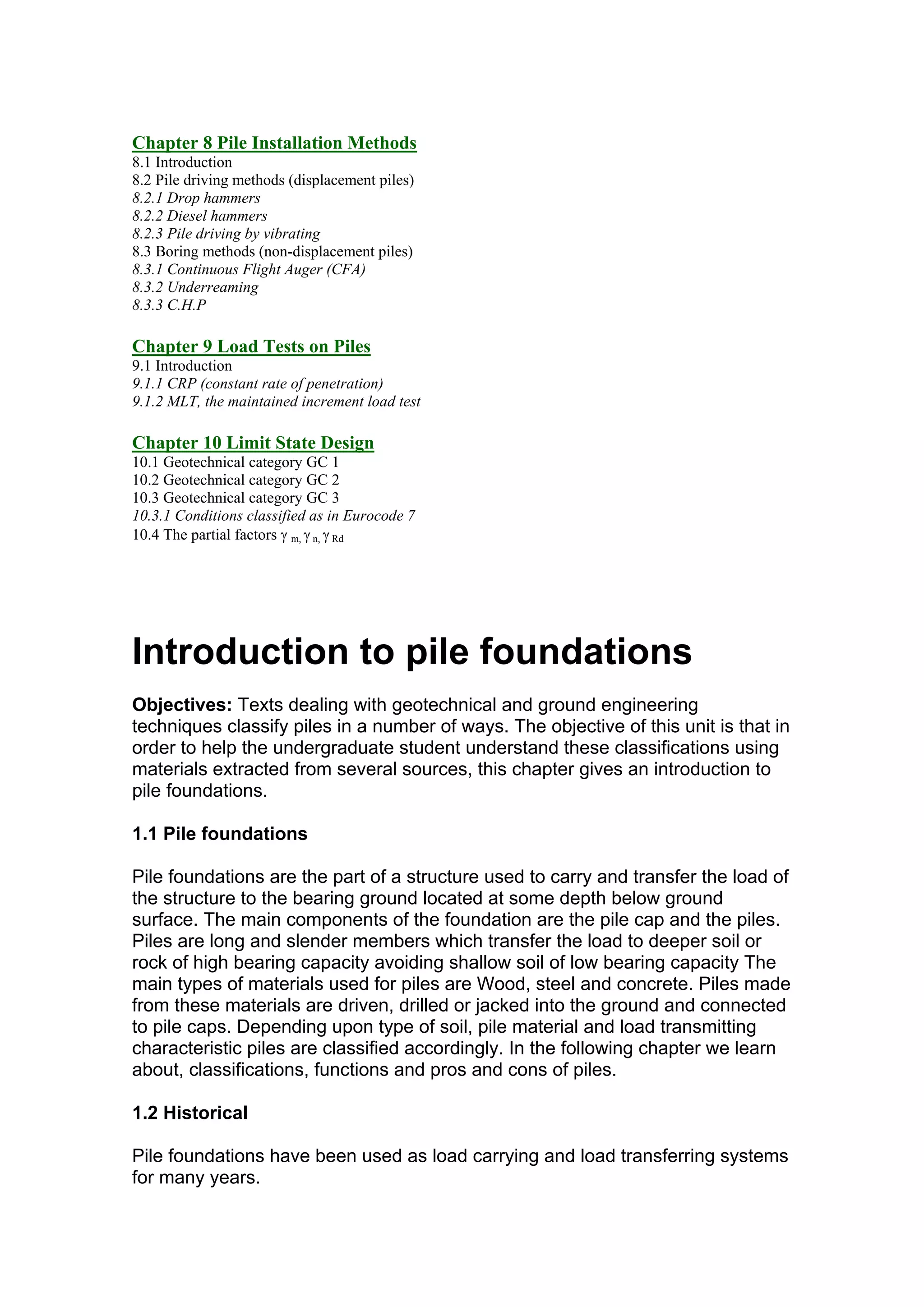 Design of pile foundation | PDF