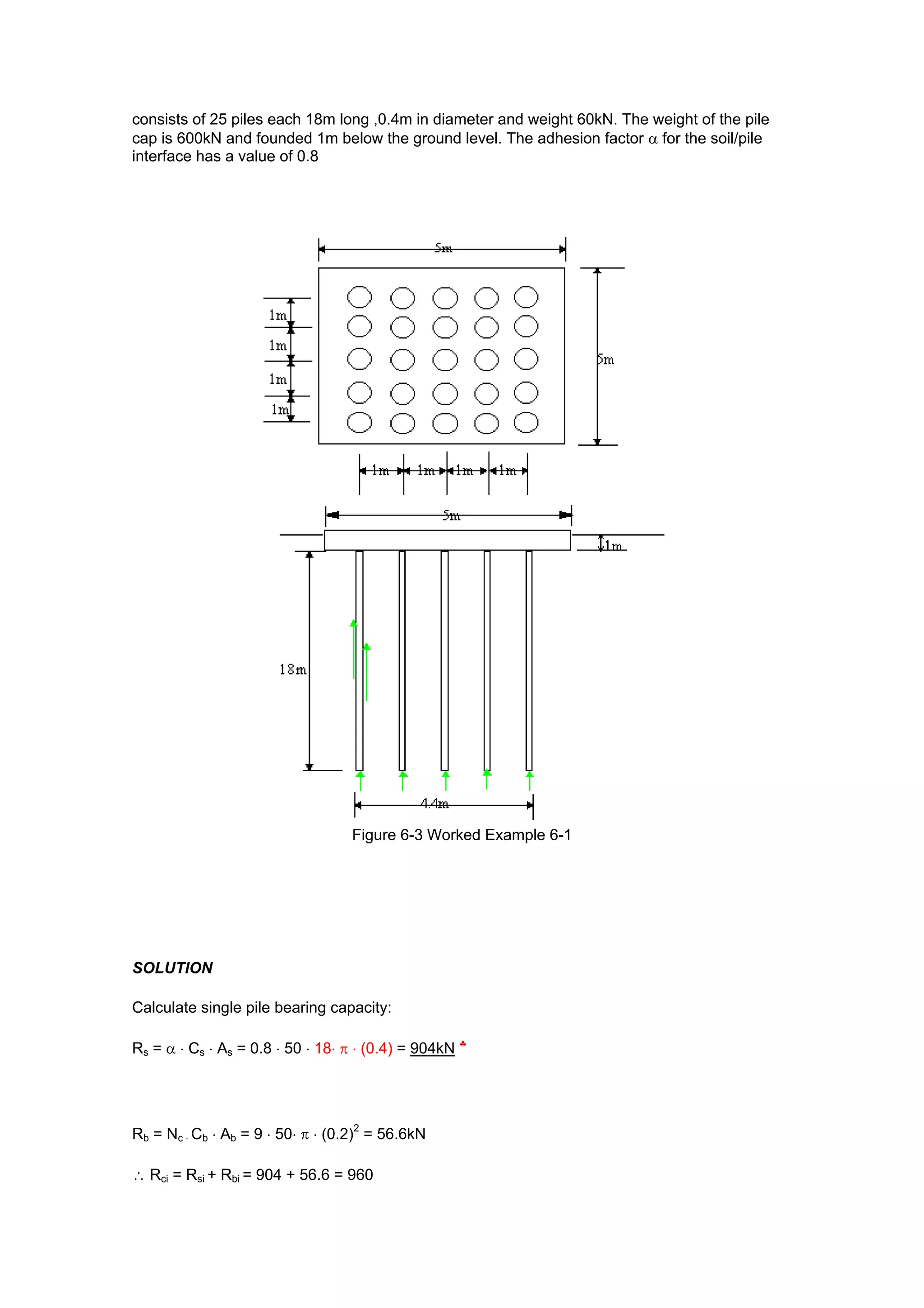 Design of pile foundation | PDF