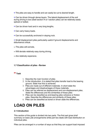 Design of pile foundation | PDF