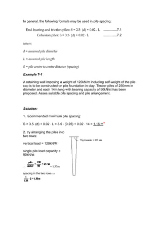 Design of pile foundation | PDF