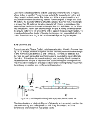Design of pile foundation | PDF