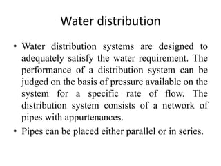 Design of pipe network | PPTX