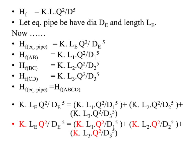 Design of pipe network | PPTX | Chemistry | Science