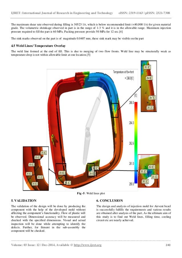 Design of ‘plastic injection mold’ for an ‘air vent bezel’ through fl…