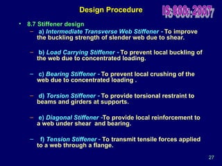 design of Plate Girders long-span floor girders in buildings.ppt