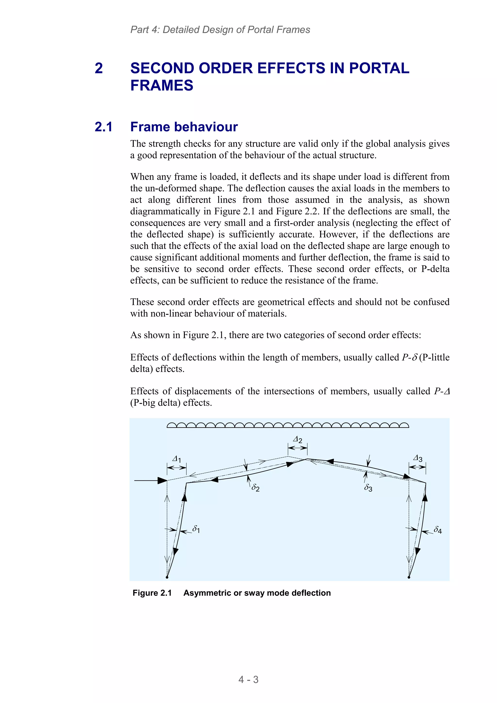 Design of portal frame structures | PDF