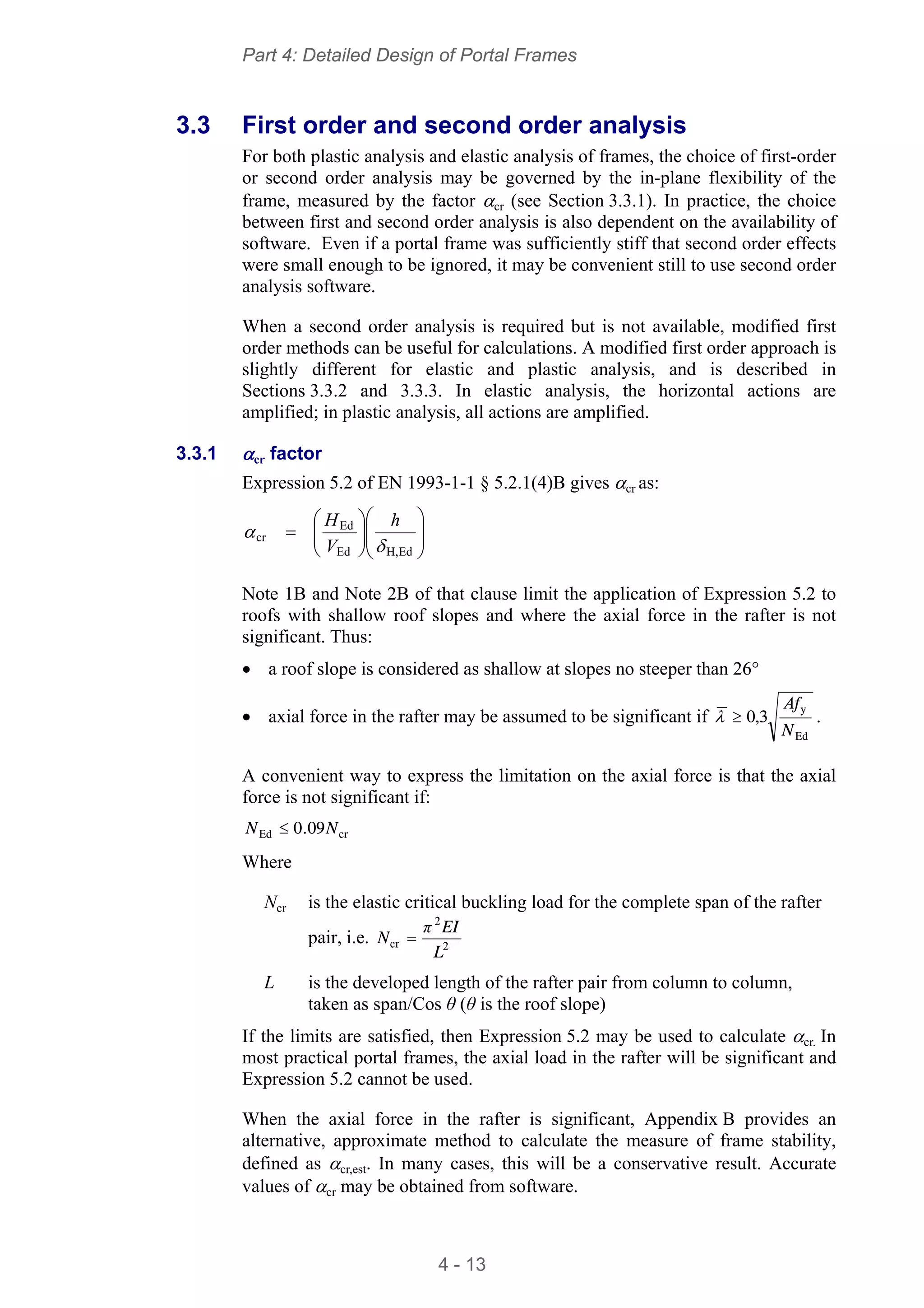 Design of portal frame structures | PDF