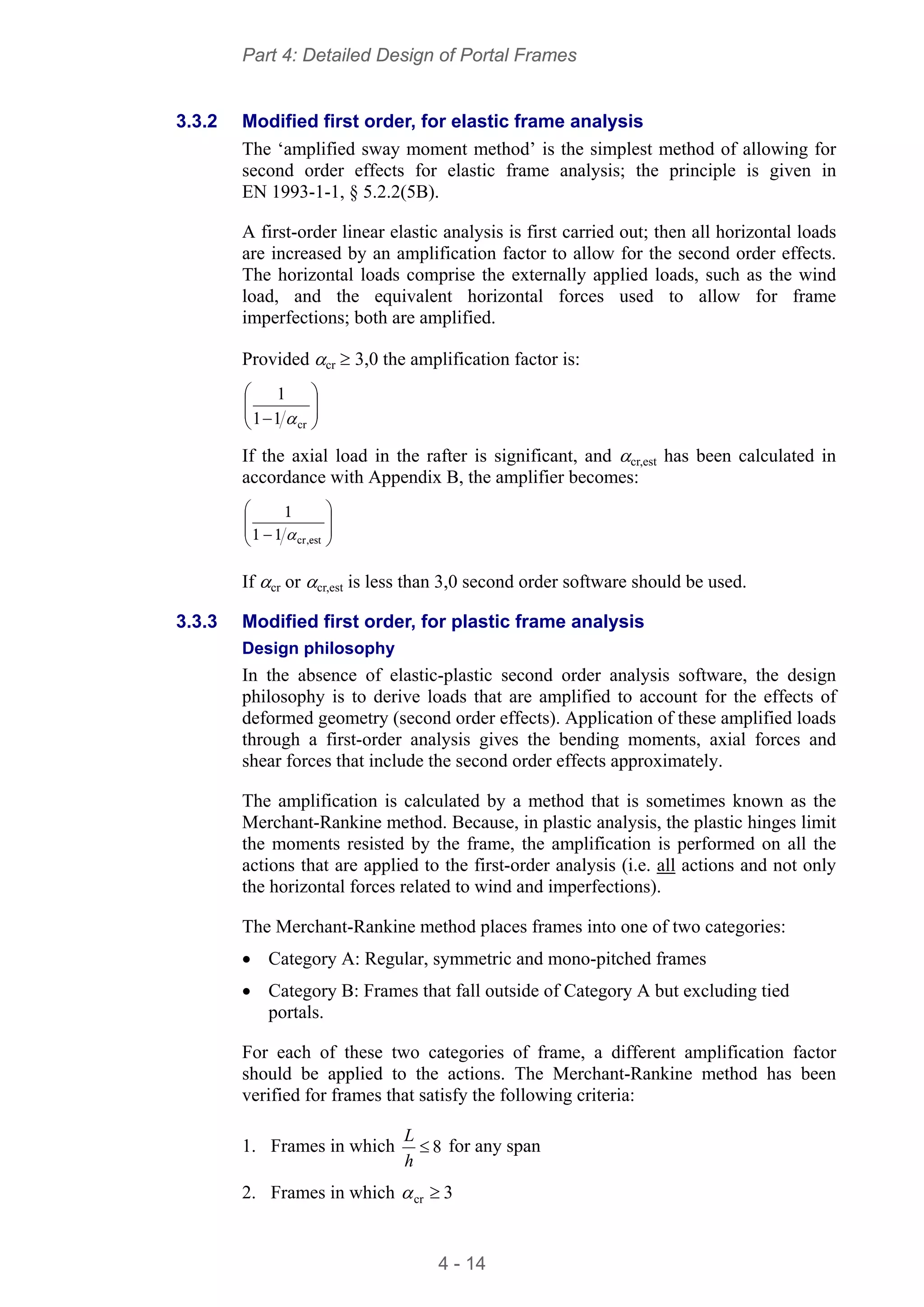 Design of portal frame structures | PDF