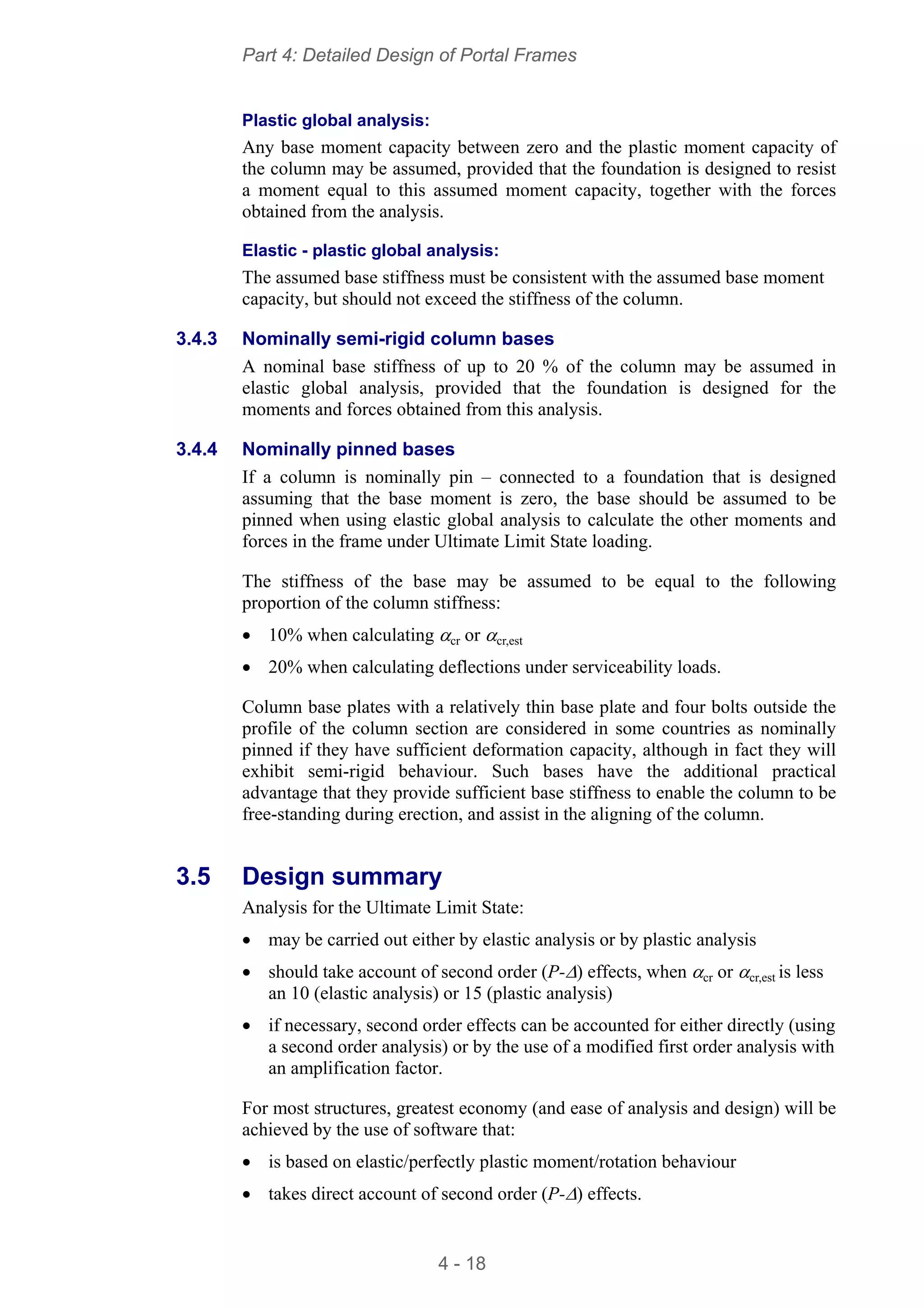 Design of portal frame structures | PDF